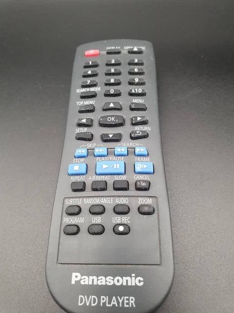 PANASONIC N2QAYA000015 BLACK DVD Player Remote Control for DVD-S48 ...