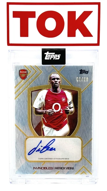 2024 TOPPS ARSENAL Invincibles 2003/2004 PATRICK VIEIRA 01/10 Auto ...