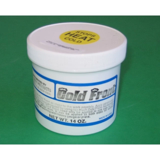 COLD FRONT STOP Weld Heat Transfer Damage Putty Paste Re-Usable Welding ...