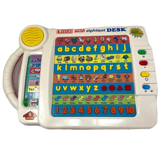 VTECH LITTLE SMART Alphabet Picture Desk Electronic Learning Toy ...