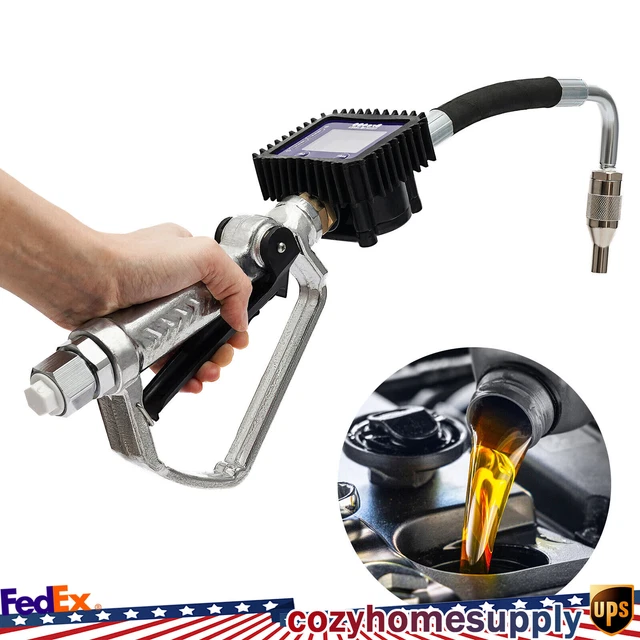 REFUELING GUN DIGITAL Oil Meter Dispensing Gun Air Operated Control ...