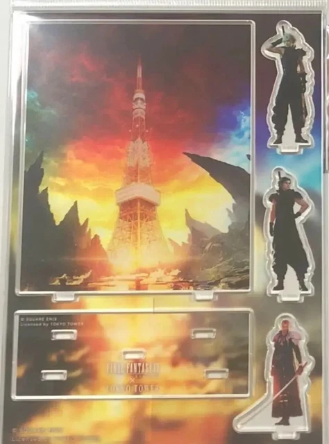 FINAL FANTASY VII REBIRTH X Tokyo Tower 2024 Acrylic Diorama Figure ...