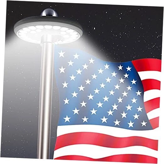 SOLAR FLAG POLE Light, Automatic Solar Flagpole Lights Outdoor Dusk to ...