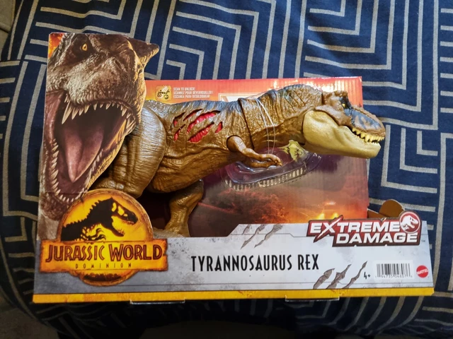 JURASSIC WORLD DOMINION Tyrannosaurus Rex Extreme Damage Toy Dinosaur ...