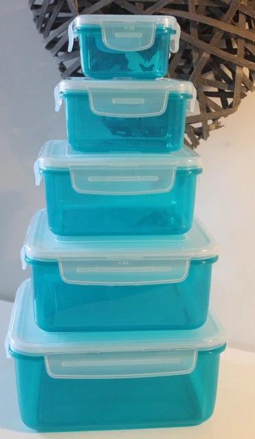 5 LOCK UND Lock LocknLock Dosen SET NESTBAR CAPRIBLAU 2 -1,2-750-410 ...