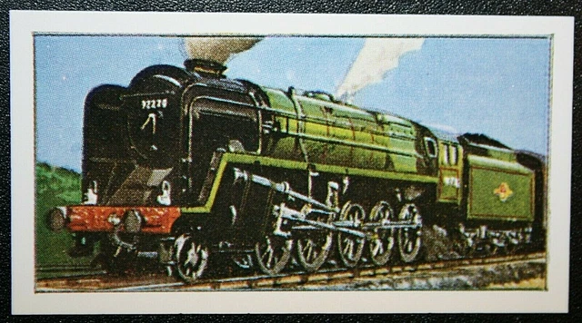 CLASS 9 BRITISH Railways 2-10-0 Steam Locomotive Illustrated Card BE20 ...