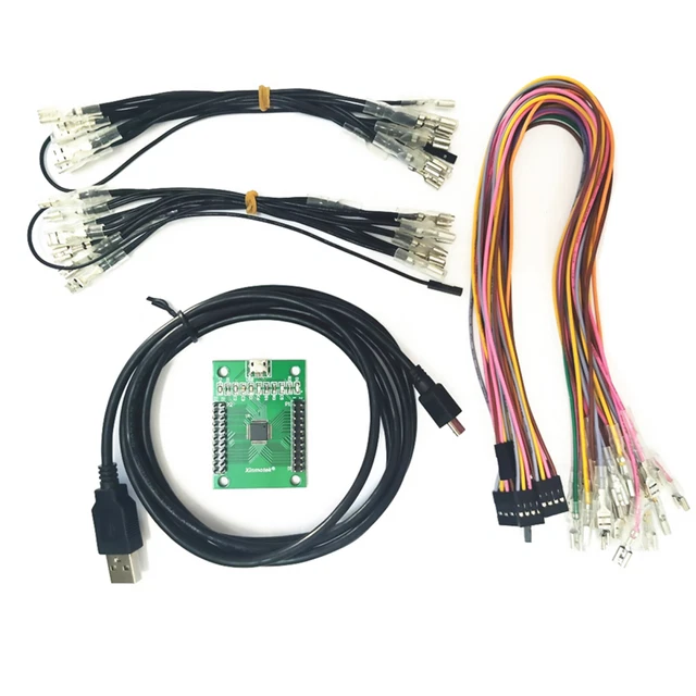 ARCADE ENCODER TO USB Controller 187 Wiring 2 Players DIY Kit For Mame ...