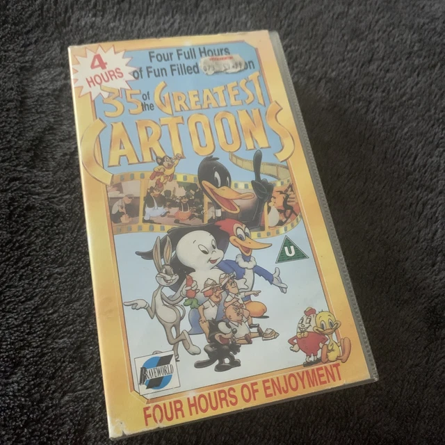 35 OF THE Greatest Cartoons Four Full Hours Daffy Bugs Casper Vhs Video ...
