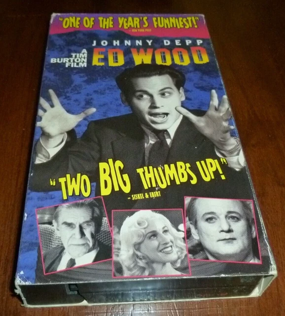 VHS ED WOOD Vhs Tape Comedy Sarah Jessica Parker Patricia Arquette ...