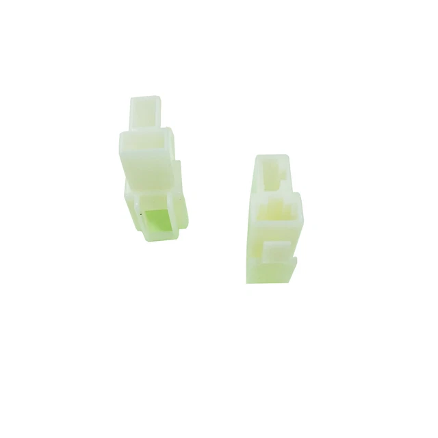 WHITE 2-PIN FEMALE Radiator Fan Connector Housing Plug Fit For 12" 14 ...