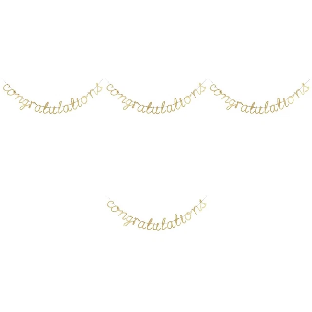 4 SETS GRADUATION Guirlande Félicitations Grad Bannière Graduation ...