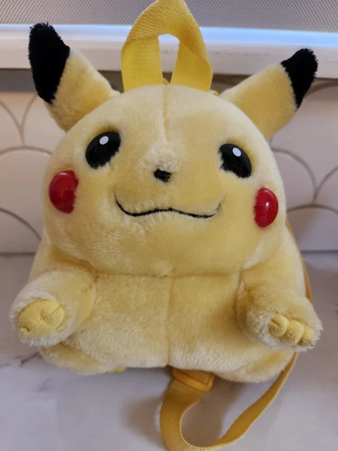VINTAGE 90S POKEMON 9" Official Nintendo Fat Pikachu Plush Backpack $35 ...