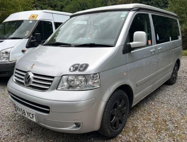 2008 VOLKSWAGEN VW T5 caravelle pop top camper van 2.5 TDI PD130 bhp £ ...