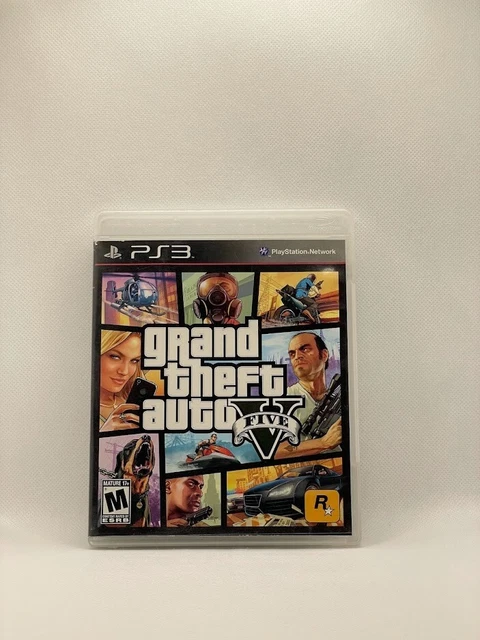 GRAND THEFT AUTO V PS3 GTA 5 (Sony PlayStation 3, 2013) w/ Map EUR 11 ...