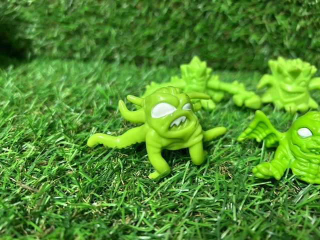 RARE FISHER PRICE Imaginext Space Shuttle Alien Lot of 5x Green Figures ...