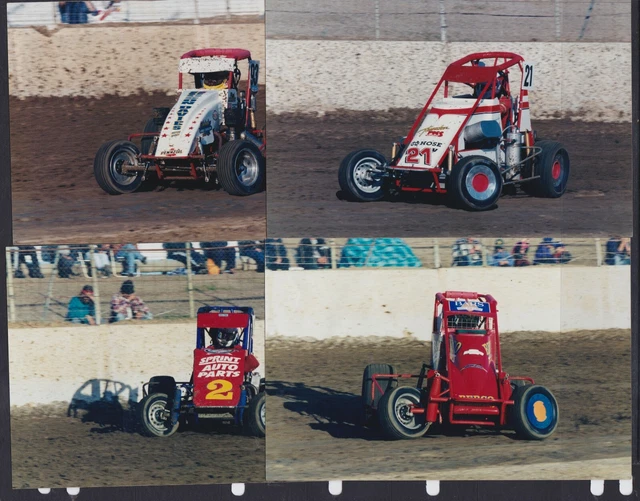 4 ORIGINAL OLD photos Speedway cars races 1980s 1990's Australian Motor ...