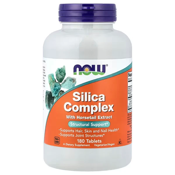 NOW FOODS, SILICA Complex with Horsetail Extract, 180 Tablets, Expiry ...