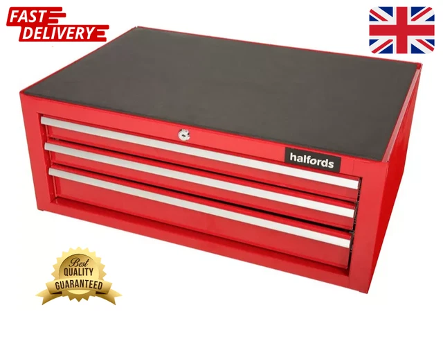 HALFORDS 3 DRAWER Mid Chest Red Brand New £117.95 - PicClick UK