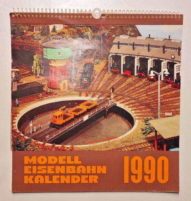 DDR- MODELLEISENBAHNKALENDER 1990 - 24 Kalenderblätter - der Letzte ...