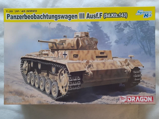 DRAGON 1/35 PANZERBEOBACHTUNGSWAGEN III artillery obs tank, PE parts ...