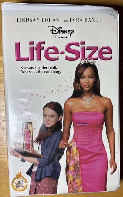LIFE-SIZE 2000 DISNEY VHS Tape Clamshell 89 Minutes Lindsay Lohan ...