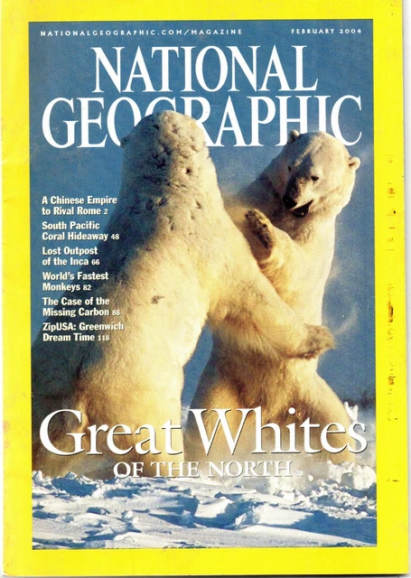 NATIONAL GEOGRAPHIC MAGAZINE 04 HAN Dynasty POLAR BEARS Carbon Cycle ...
