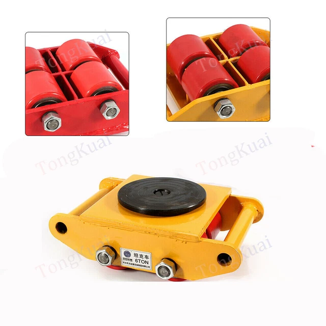 NEW 6 TON 360° Industrial Machinery Mover Heavy Duty Machine Dolly ...