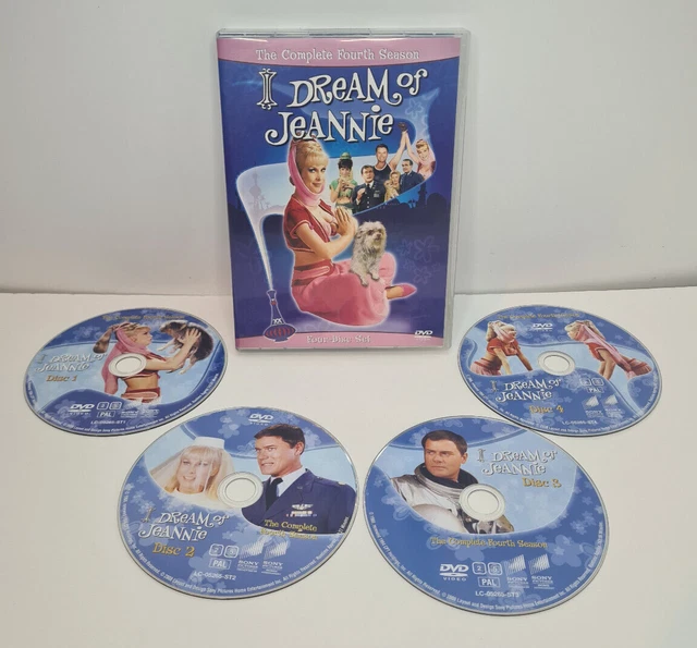 I DREAM OF Jeannie The Complete Forth Season 4 Disc DVD Boxset Region 2 ...