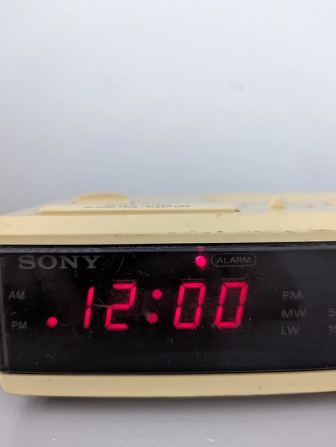 SONY DIGIMATIC ICF-C3L FM/MW/LW Digital Clock Radio Alarm Bedside ...