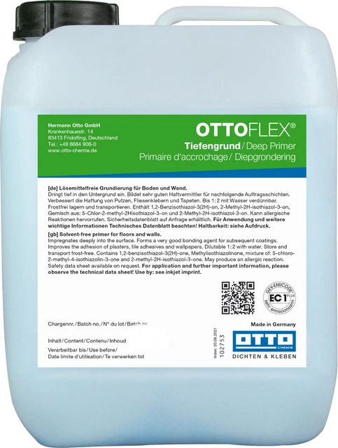 OTTOFLEX REZ-DE-PROFONDE 20 KG Couche de Base pour Sol Mur Avec ...