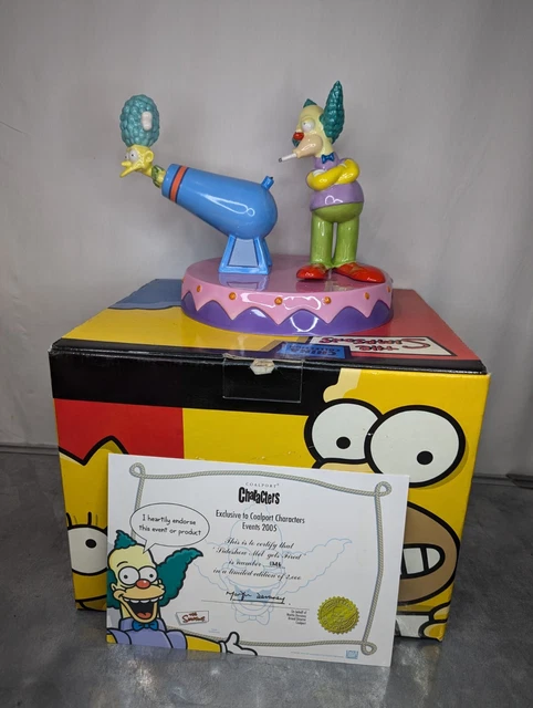 THE SIMPSONS COALPORT ‘Sideshow Mel Gets Fired’ 2005 Boxed Krusty the ...
