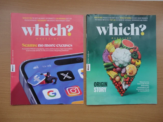 WHICH? MAGAZINE BUNDLE 2024 March & May Issues 2024 EUR 1,13 - PicClick DE