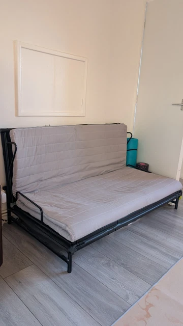 IKEA FUTON DOUBLE Bed Metal Frame £26.68 - PicClick UK