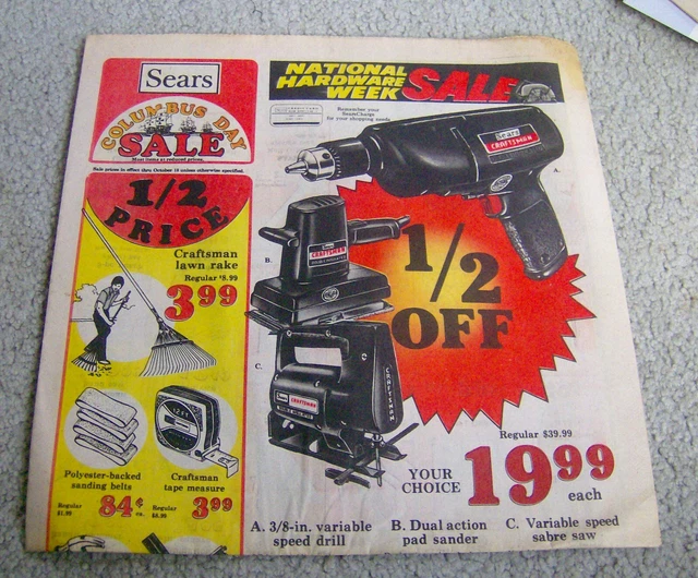 RARE VINTAGE 1970S SEARS department store advertising flier 1979 ...