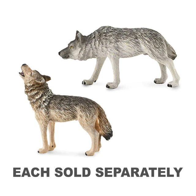 COLLECTA REALISTIC ANIMAL Replica Timber Wolf Figure Medium Ages 3+ and ...
