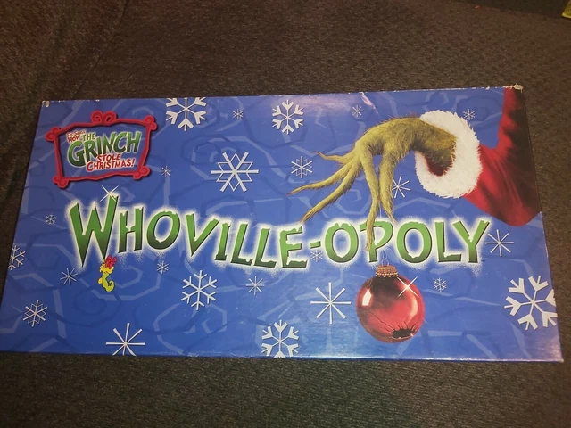 HOW THE GRINCH Stole Christmas Whoville-opoly Monopoly Board Game Dr ...