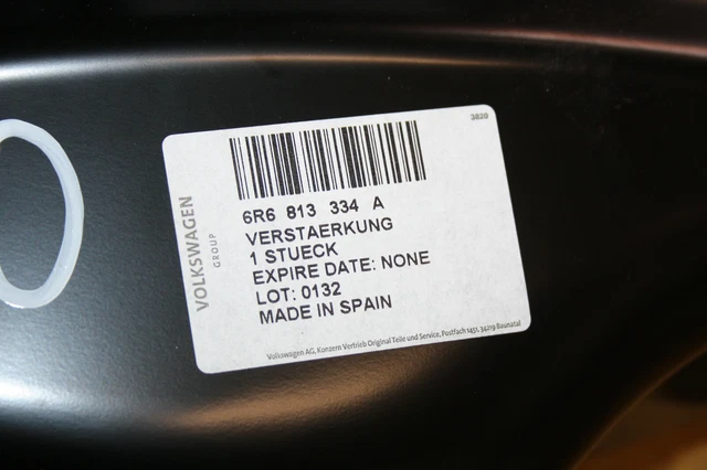 ORIGINAL VW POLO Derby Vento Amplification 6R6813334A Gasket Channel ...