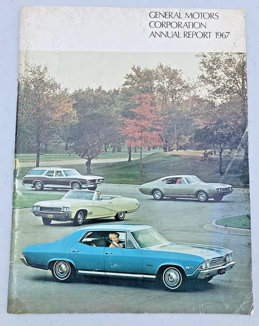 VINTAGE 1967 GENERAL MOTORS GM ANNUAL REPORT CATALOG BROCHURE $8.95 ...