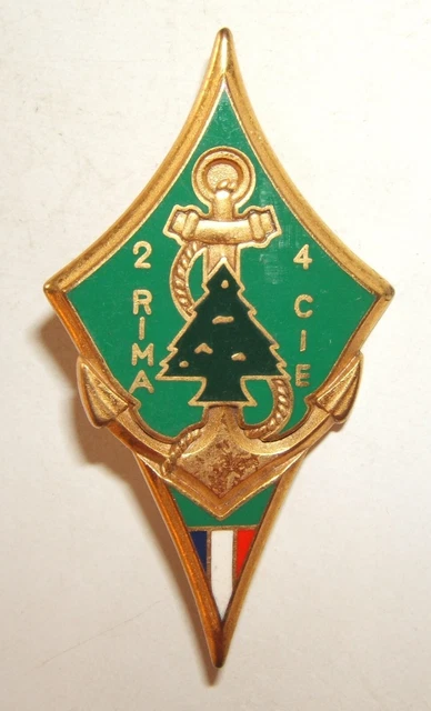 INSIGNE 2° REGIMENT INFANTERIE DE MARINE - 4° COMPAGNIE - Fraisse EUR 8,00 - PicClick FR