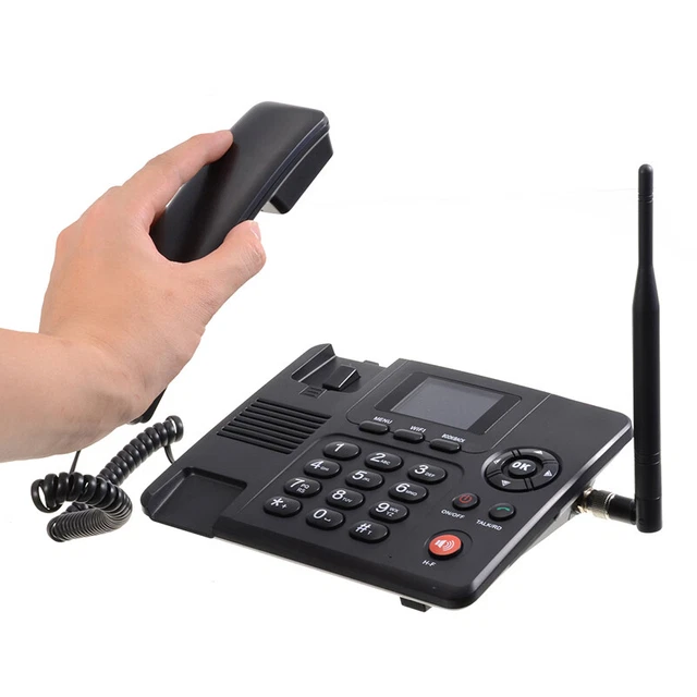 WIRELESS 4G LANDLINE GSM SIM Card Fixed Telephone fits Company Call ...