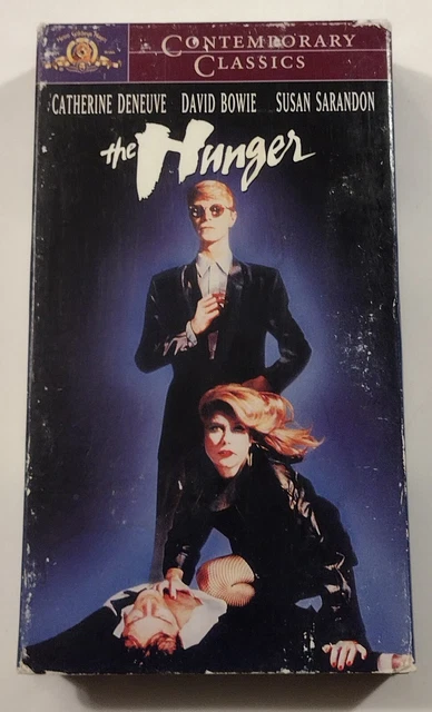 THE HUNGER VHS Video Tape Movie David Bowie Susan Sarandon Catherine ...