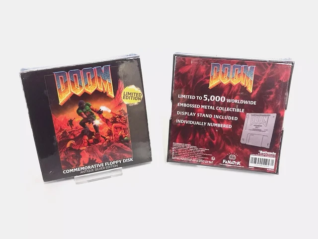 DOOM 30TH ANNIVERSARY Limited Edition Commemorative Floppy Disk (Silver ...