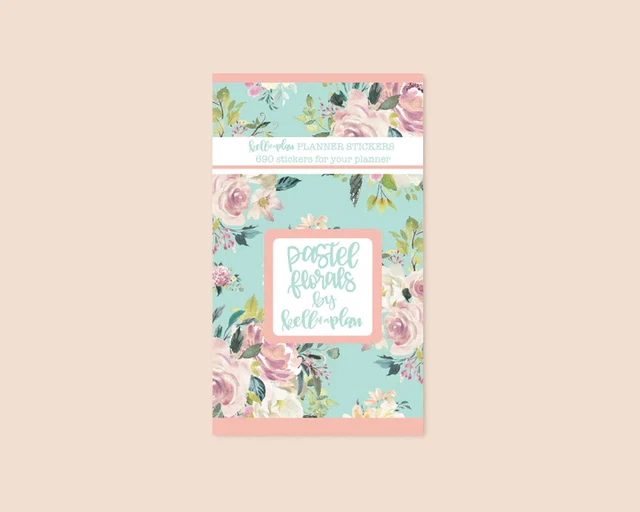 NEW! KELL OF A Plan Pastel Florals Sticker Book £28.99 - PicClick UK
