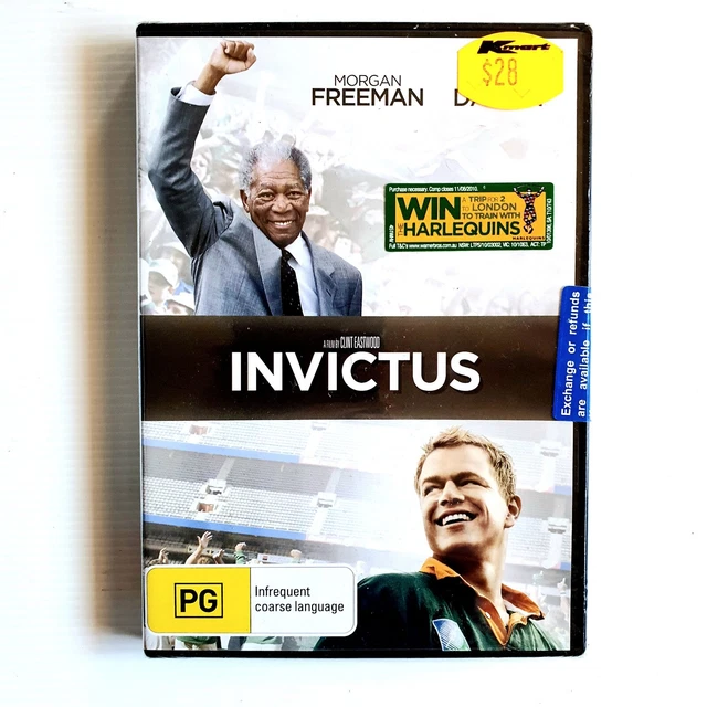 INVICTUS DVD 2009 Sports, Rugby Union, Morgan Freeman, Matt Damon ...