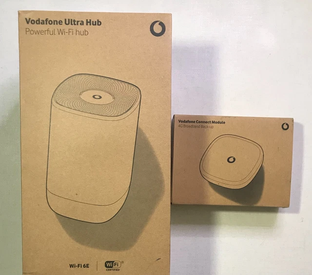 VODAFONE ULTRA HUB Super WiFi 6E Router SEALED and 4G Broadband Backup ...