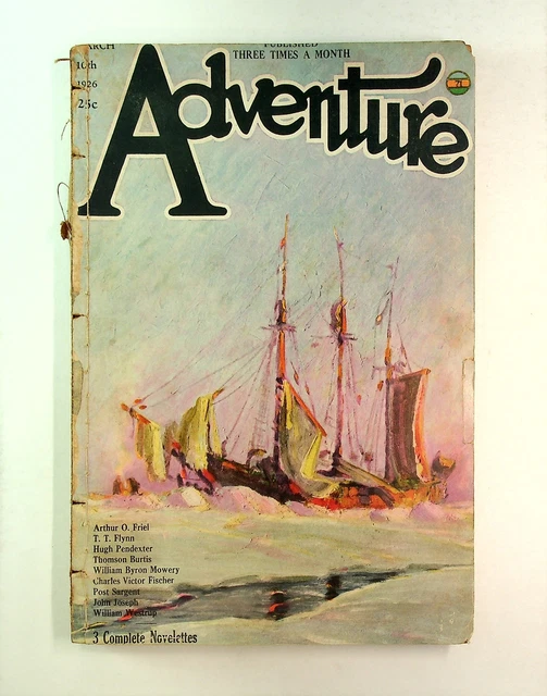 ADVENTURE PULP/MAGAZINE MAR 10 1926 FR/GD 1,5 GARNI EUR 16,72 - PicClick FR
