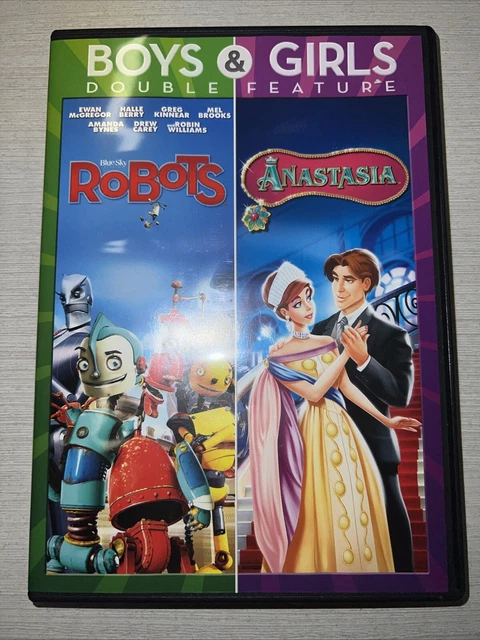ROBOTS & ANASTASIA Boys & Girls Double-Feature 2-Disc Set DVD 2014 RARE ...