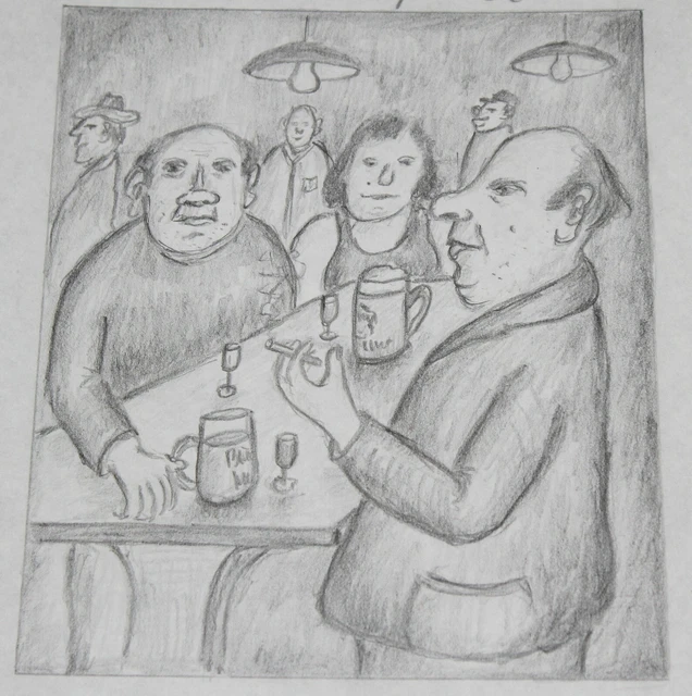 JÜRGEN PRENGEL ,BERLINER Maler ,signierte Bleistift Zeichnung EUR 200 ...
