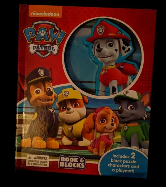 PAW PATROL BOOK & Blocks Nickelodeon Age 3+ Education Interactive $15. ...