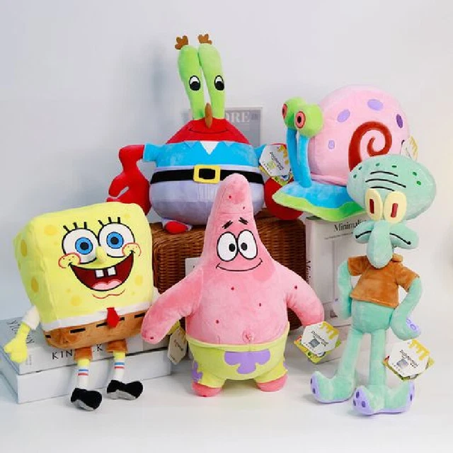 SPONGEBOB SQUAREPANTS PATRICK Star Mr. Krabs Squog Sandy Plush Doll ...